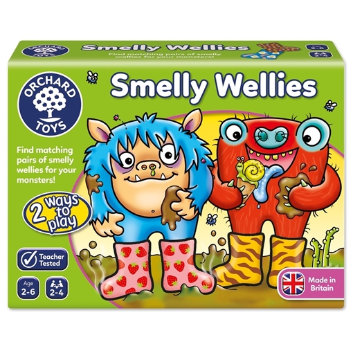 Story box toys and books. Smelly Wellies Game