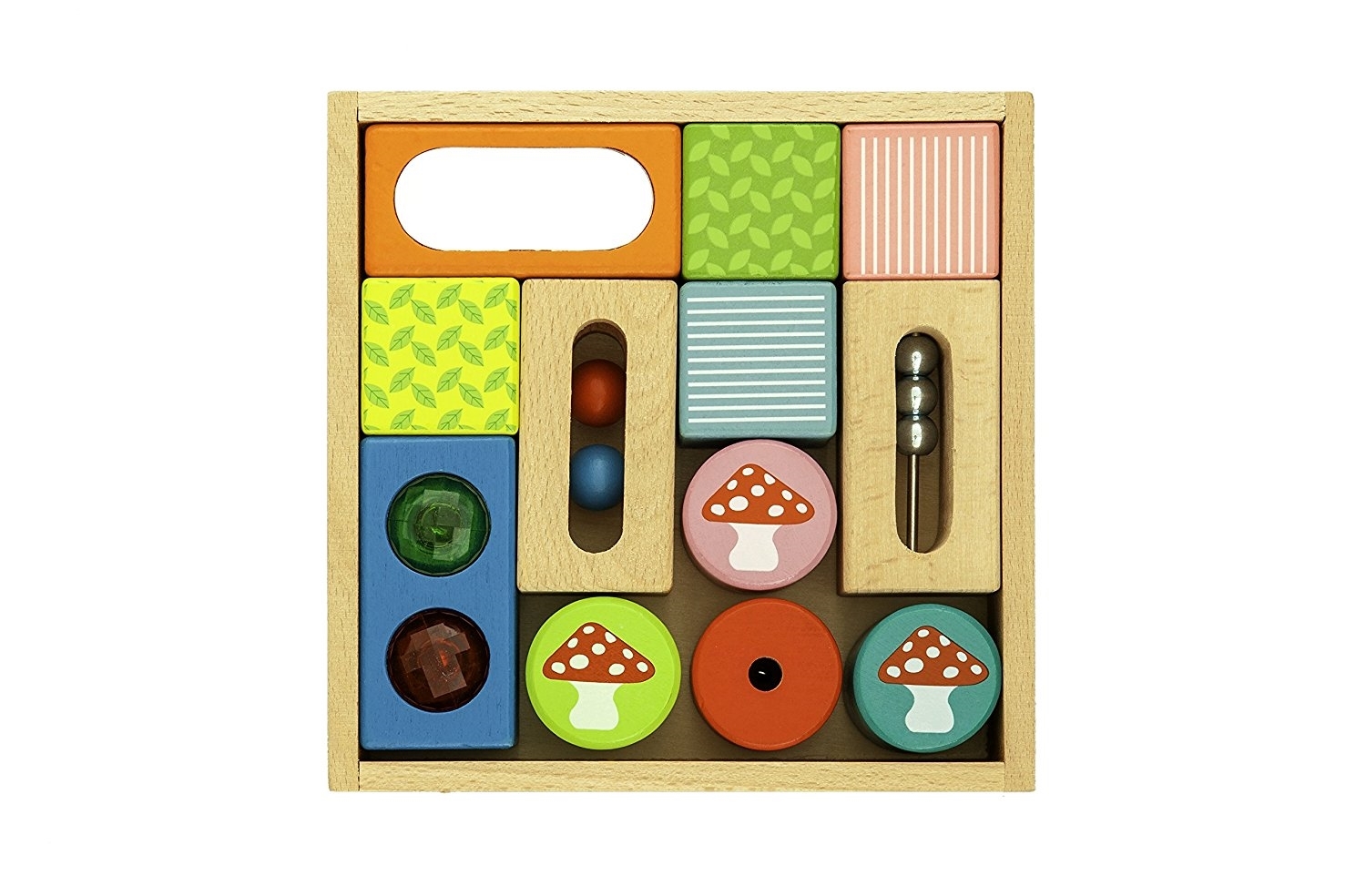 Story box toys and books. Дрвени блокчиња за стимулација на раниот развој
