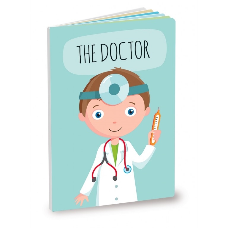 Story box toys and books. The Doctor - Book and Wooden Toy