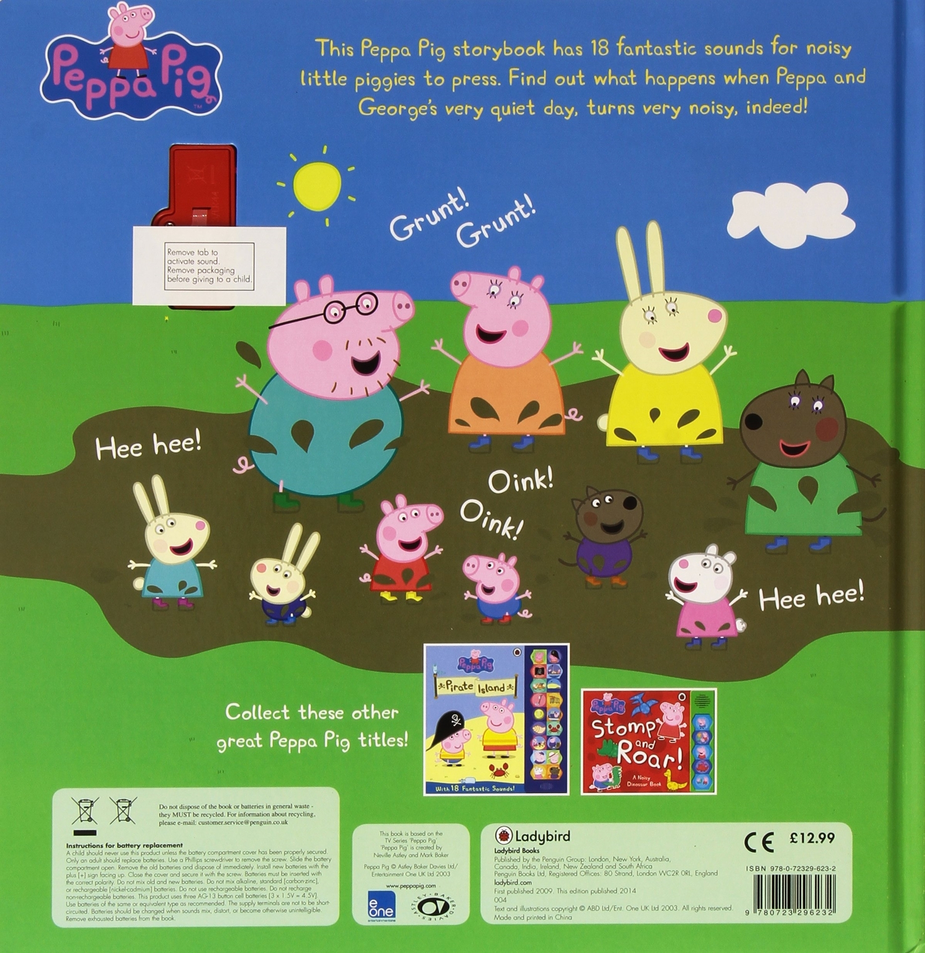 Story box toys and books. Peppa Pig: Peppa's Super Noisy Sound Book