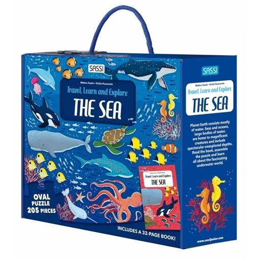 Story box toys and books. Travel, Learn and Explore. The Sea