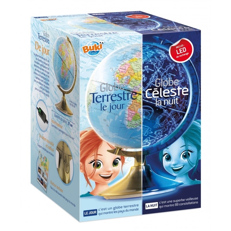 Story box toys and books. Глобус ДЕН/НОЌ - Buki France