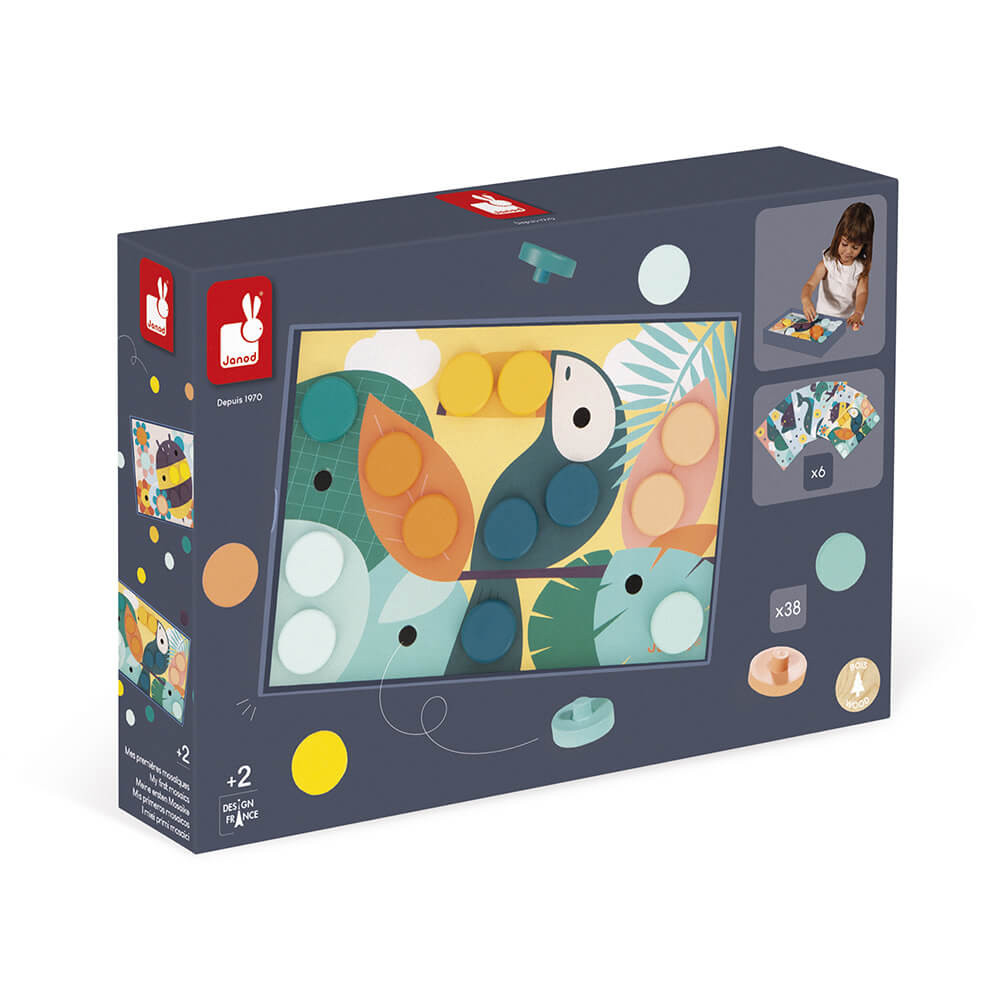 Story box toys and books. Мојот прв дрвен мозаик - Janod