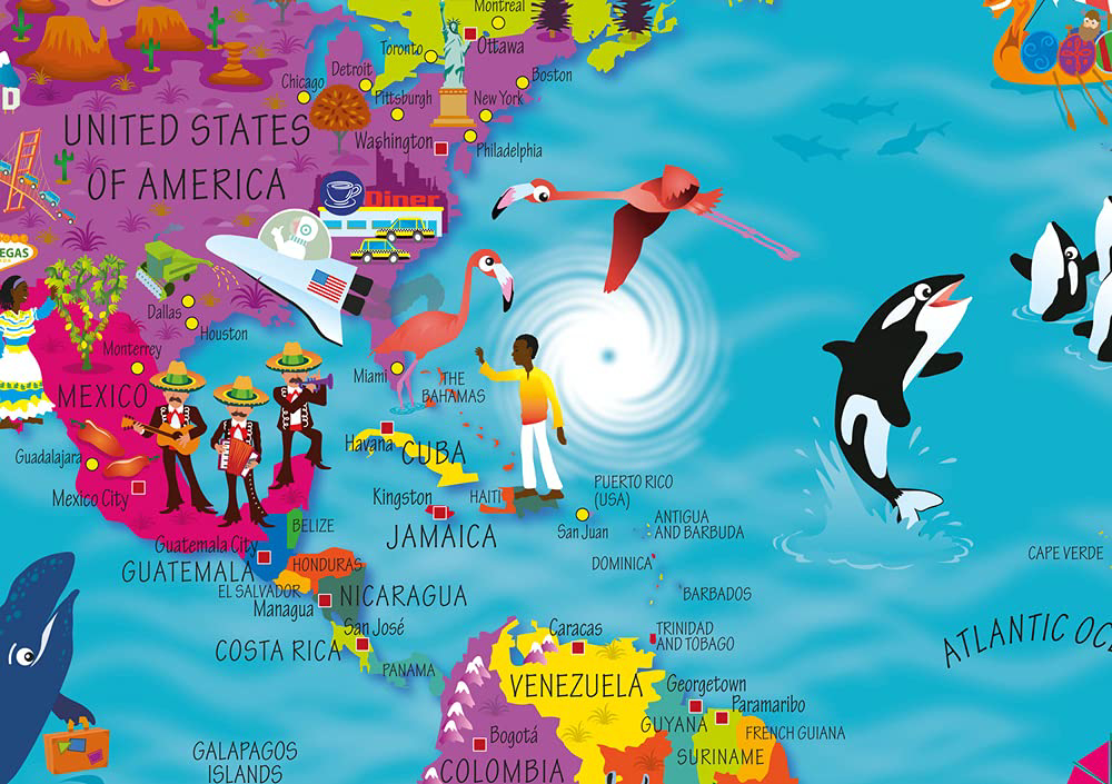Story box toys and books. Collins Children’s World Wall Map: An ...