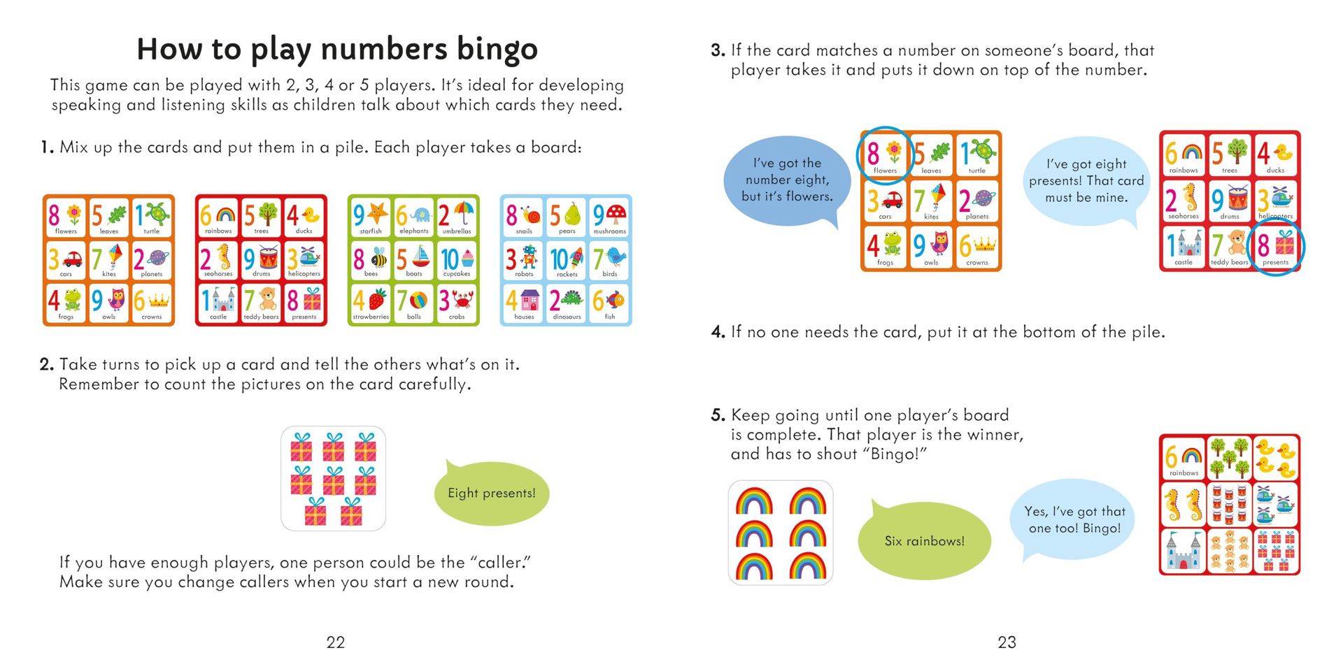 Story box toys and books. Numbers Matching Games and Book