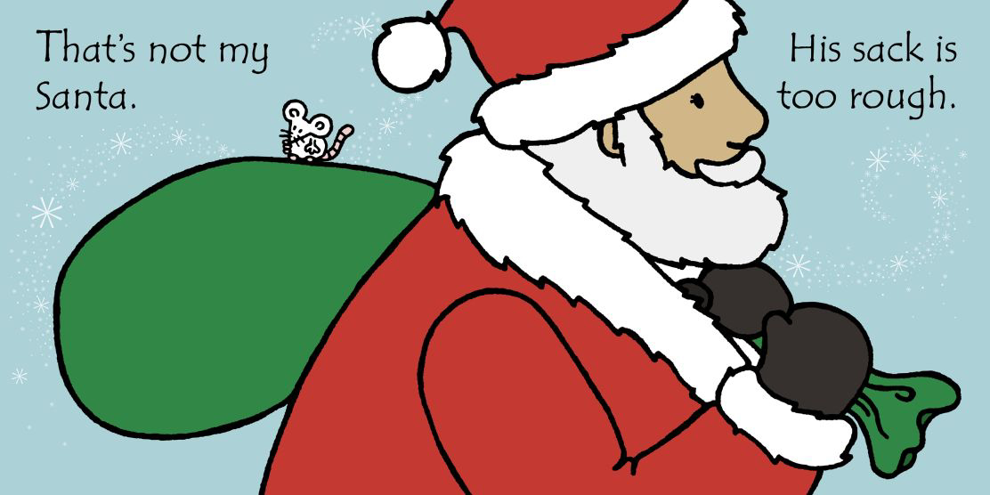 Story box toys and books. That's not my santa…