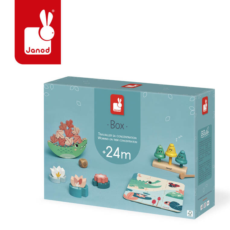 Story box toys and books. Janod Кутија со едукативни и развојни играчки ...