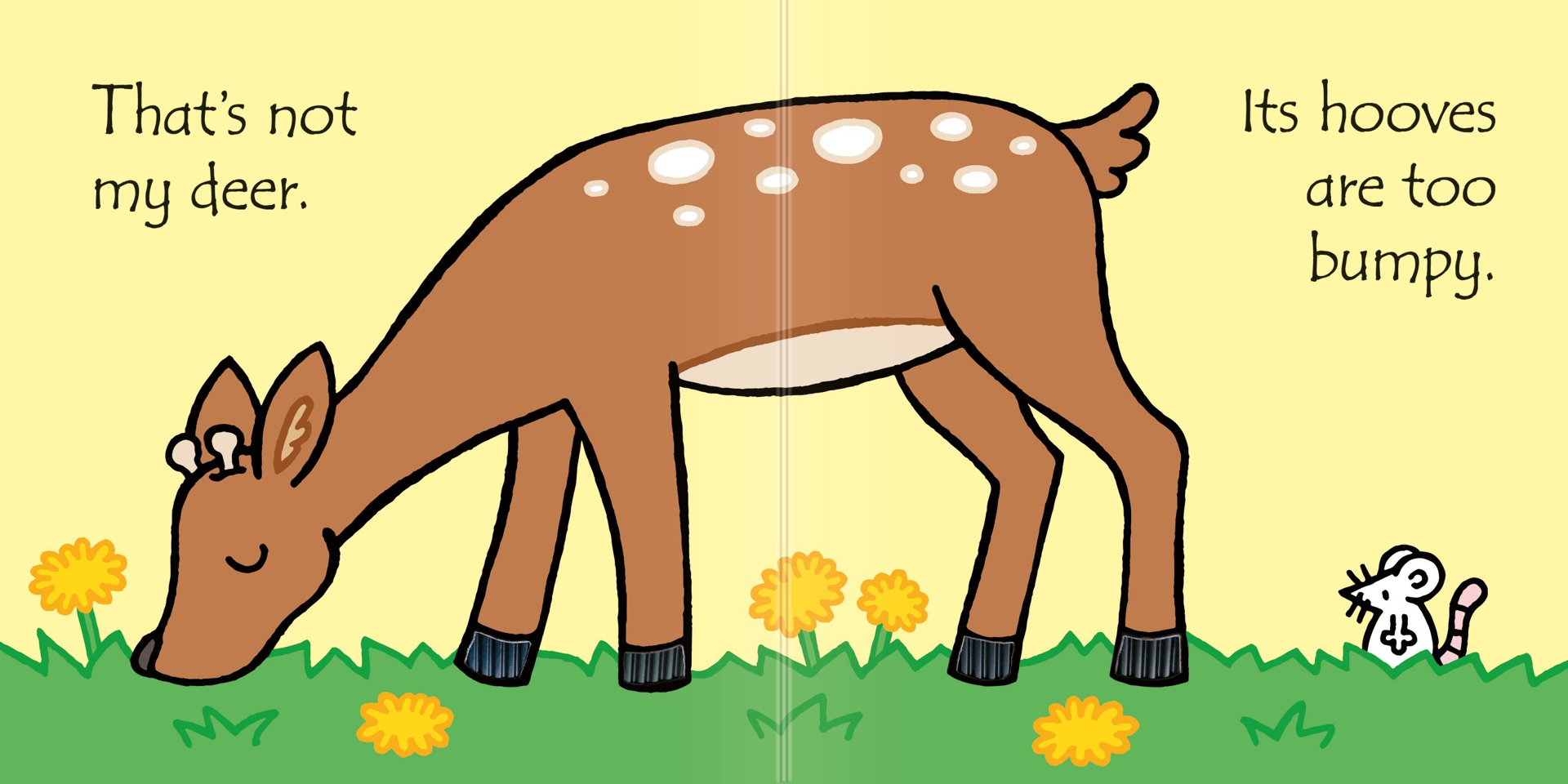 Story box toys and books. That's not my deer...