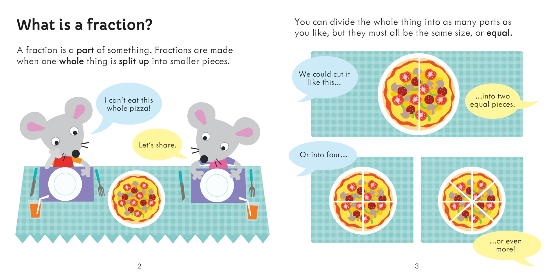 Story box toys and books. Fractions Matching Games and Book