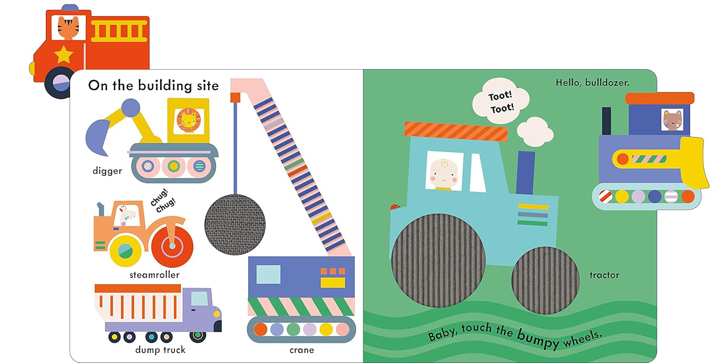 Story box toys and books. Baby Touch: Vehicles Tab Book