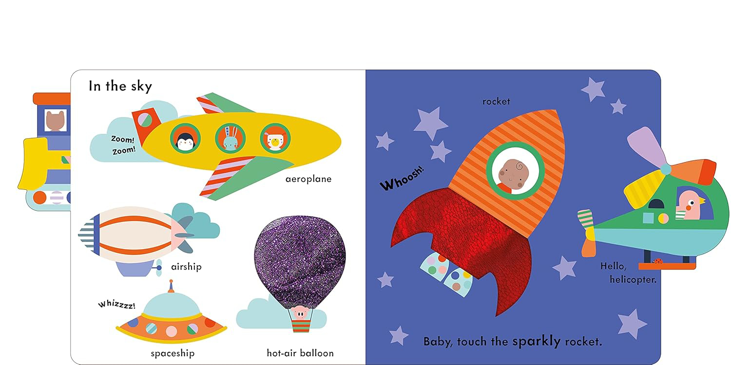 Story box toys and books. Baby Touch: Vehicles Tab Book