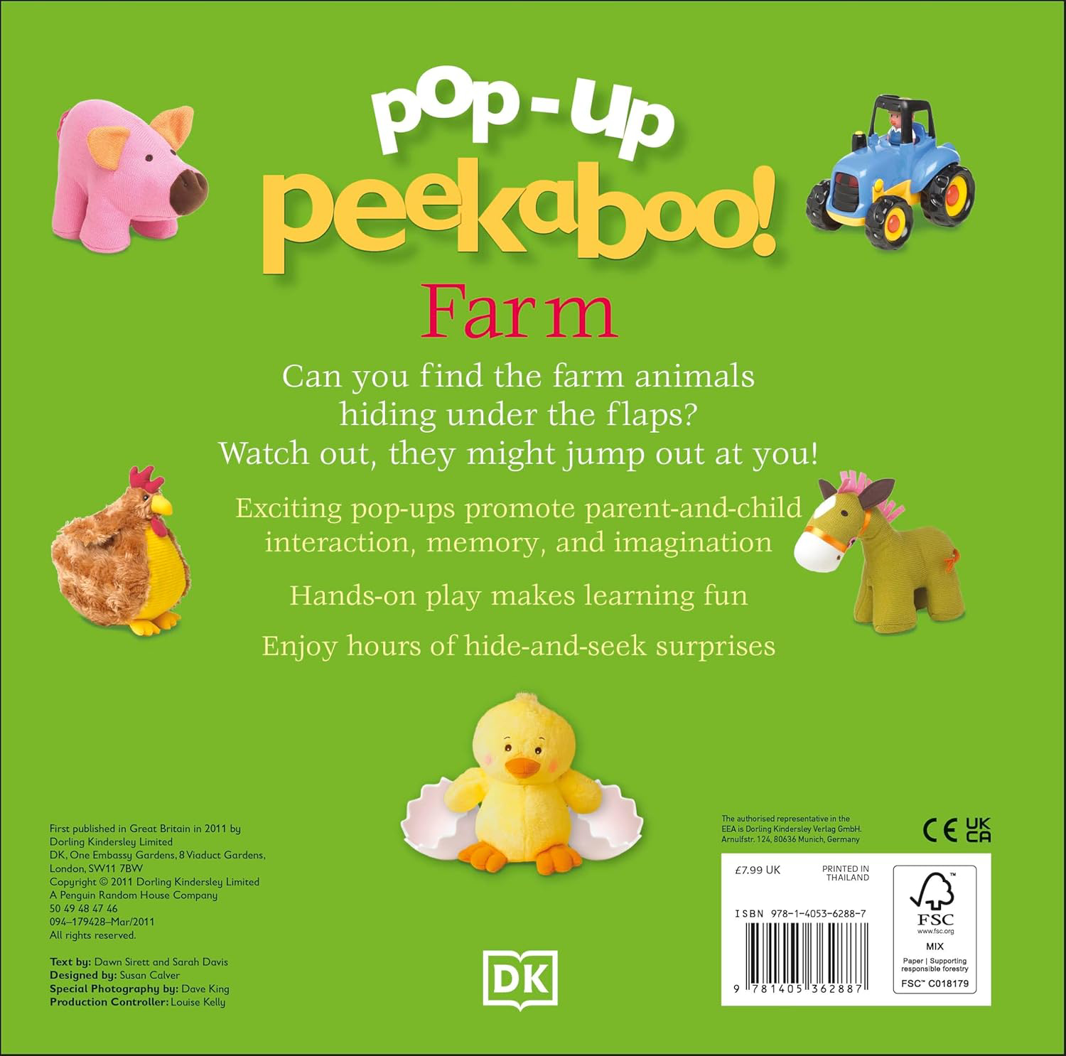 Story box toys and books. Pop-Up Peekaboo! Farm